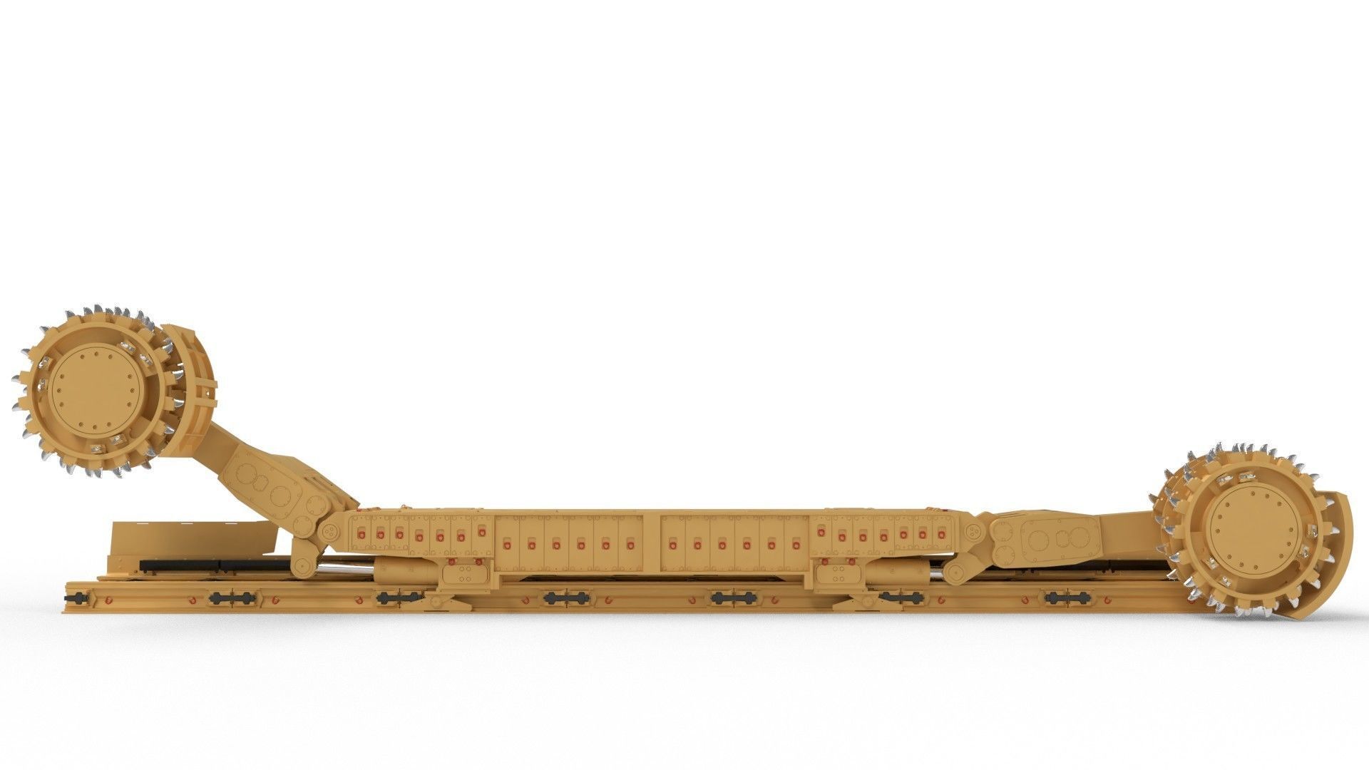 Longwall Mining Coal Shearer Loader 3D model | CGTrader