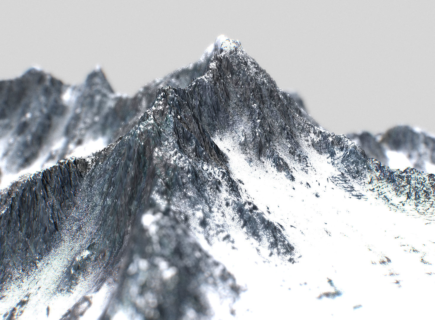 3D model Low Poly PBR Mt Everest VR / AR / low-poly | CGTrader