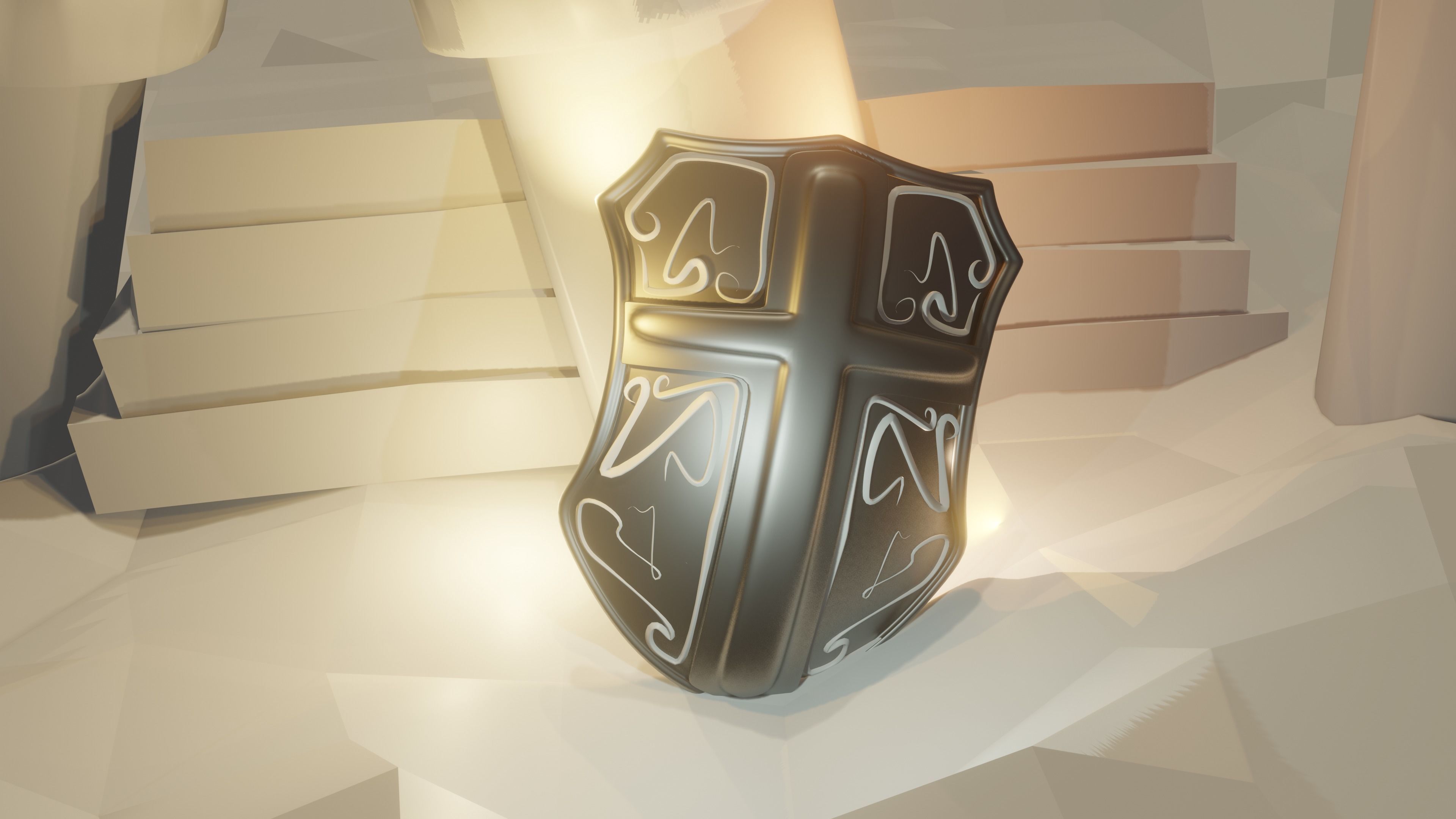 Dark Knight Shield 3D model | CGTrader