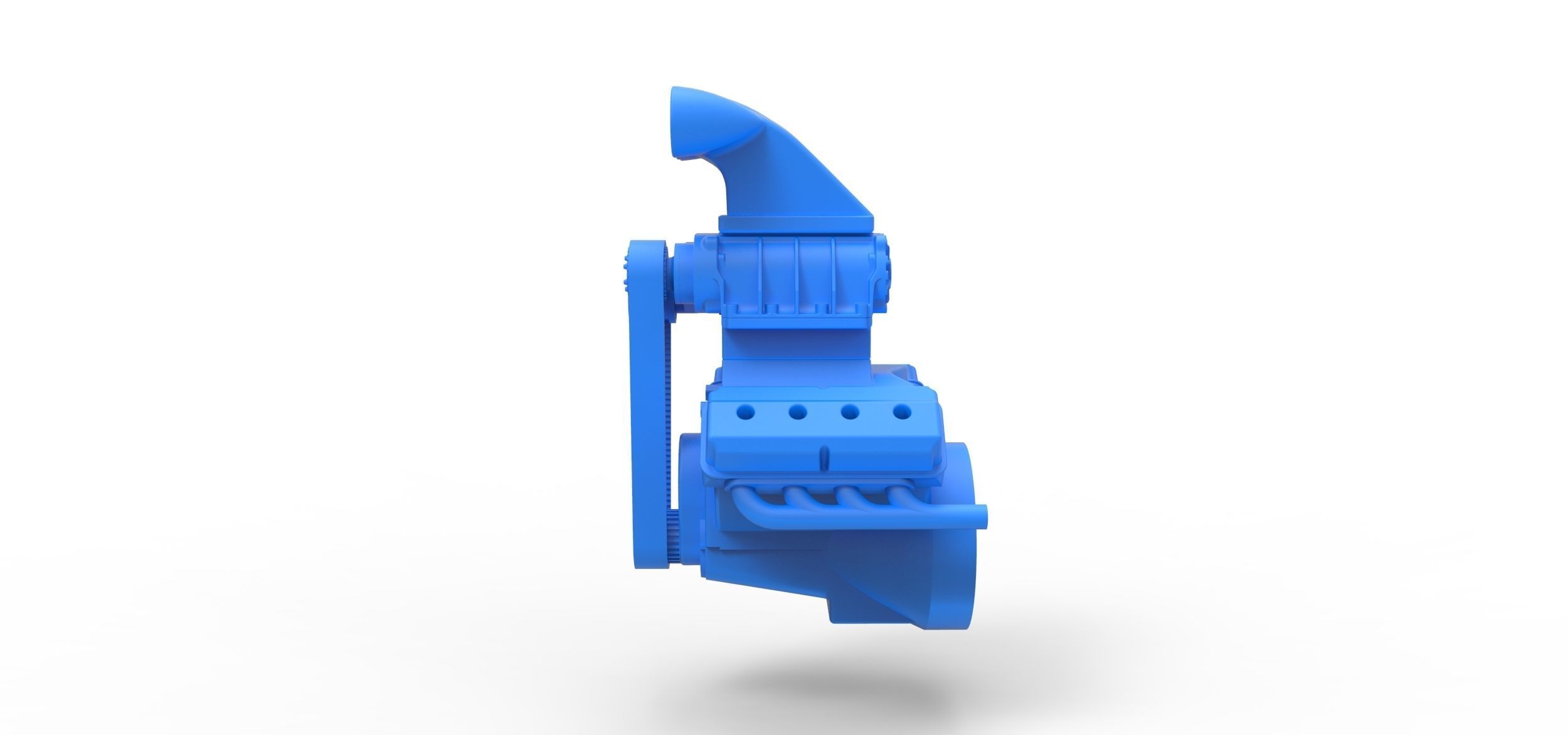Diecast model V8 engine Scale 1 to 24 3D model 3D printable | CGTrader