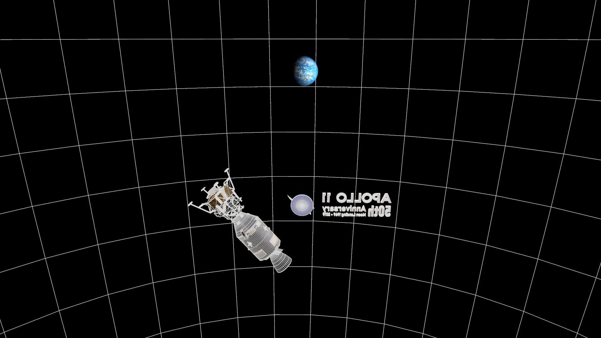 3D model Apollo command Service module and Lunar Module VR / AR / low ...