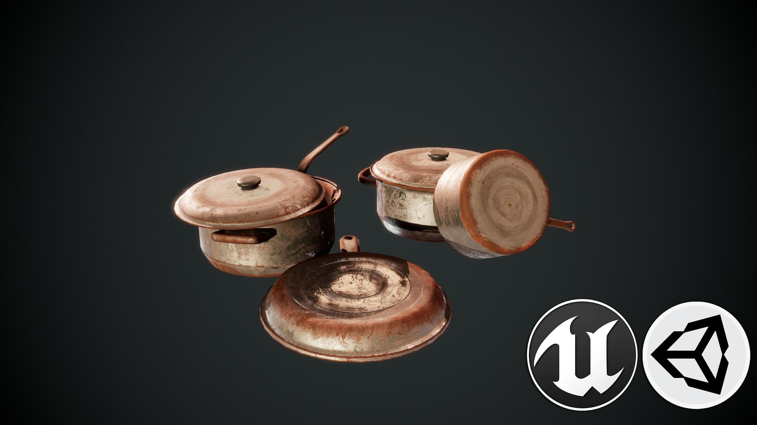 3D model Kitchen Dishes VR / AR / low-poly | CGTrader