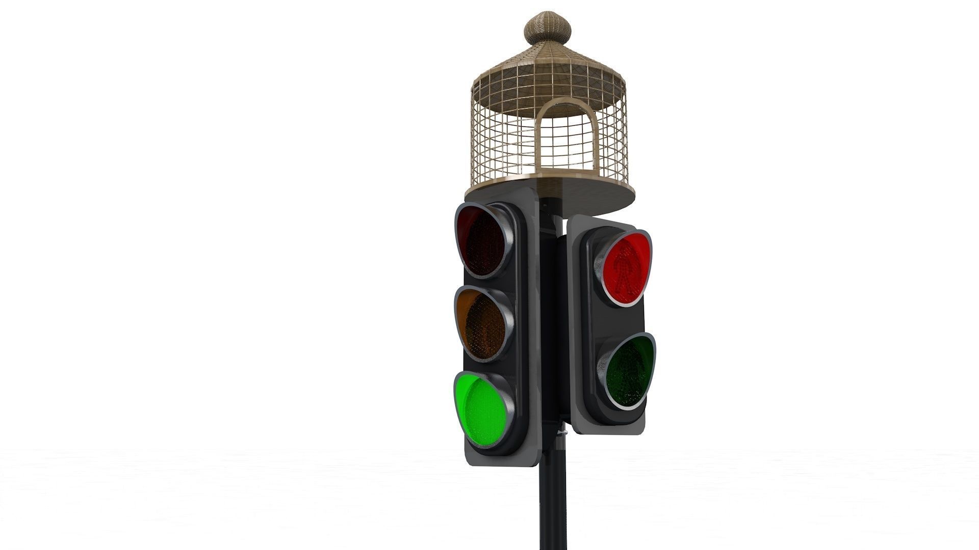 Traffic Light Cartoon free 3D model animated rigged | CGTrader