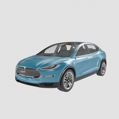 Tesla X Prototype 2012 3D model | CGTrader