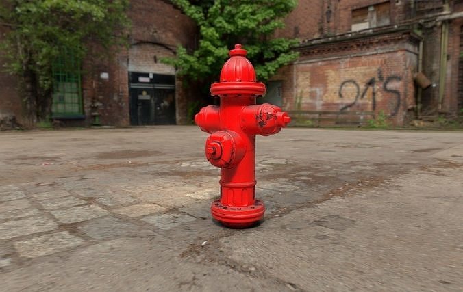 3D model Fireplug for artworks and games VR / AR / low-poly | CGTrader