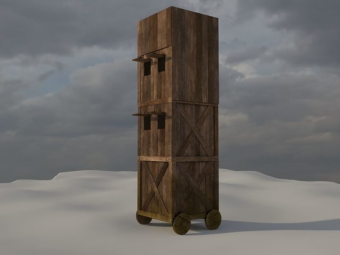 3D model Wood Tower VR / AR / low-poly | CGTrader