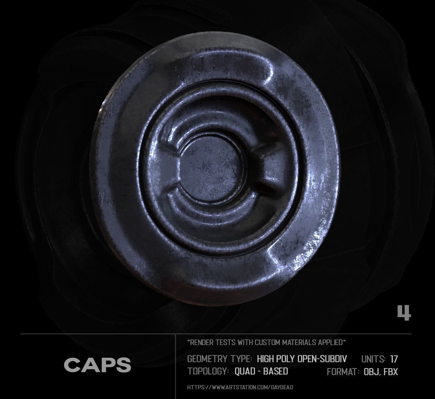 17 Caps SUBD 3D model | CGTrader