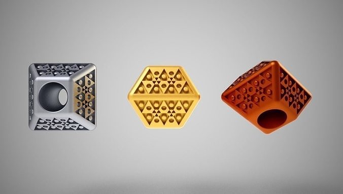 Geometric Beads 3D model 3D printable | CGTrader