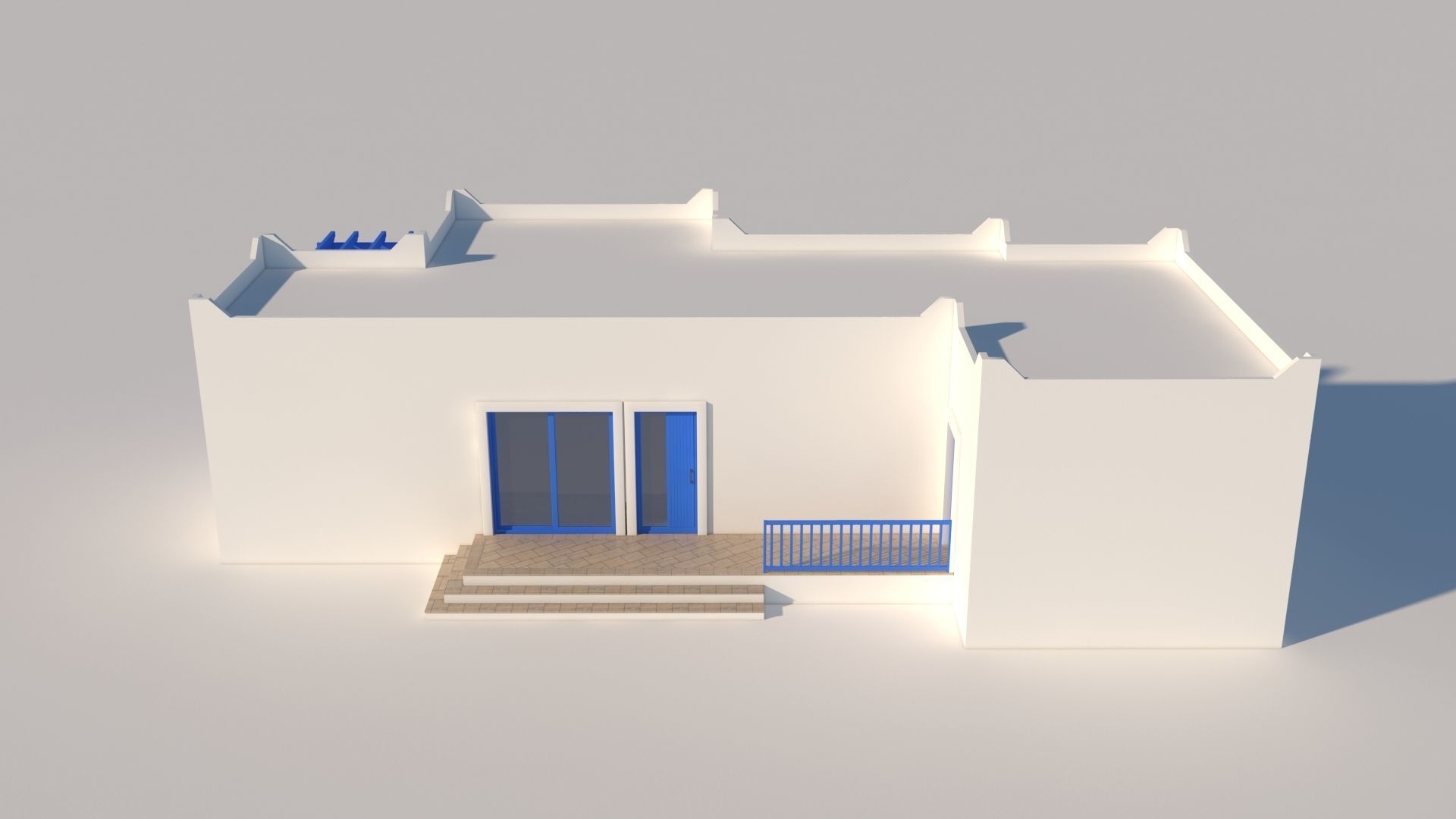 Greek House 3D model | CGTrader