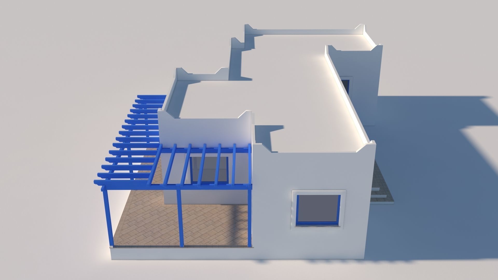 Greek House 3D model | CGTrader