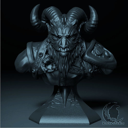 RIKI BUST DOTA 2 3D model 3D printable | CGTrader