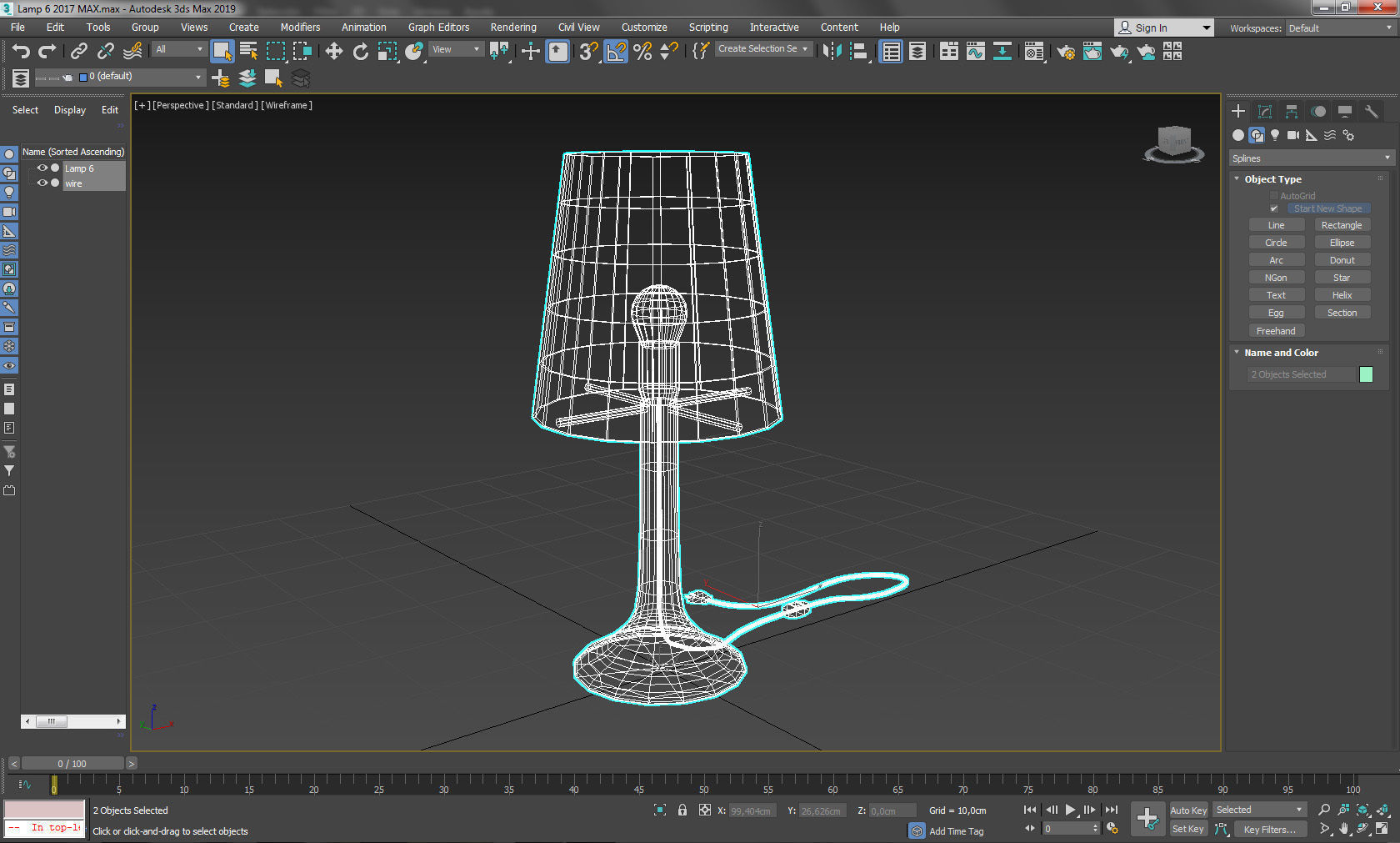 3D model Modern Lamp 6 lowpoly VR / AR / low-poly | CGTrader