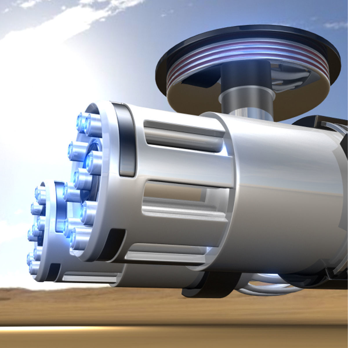 Plasma Chaingun 3D model | CGTrader