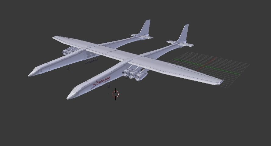 Stratolaunch airplane 3D model | CGTrader