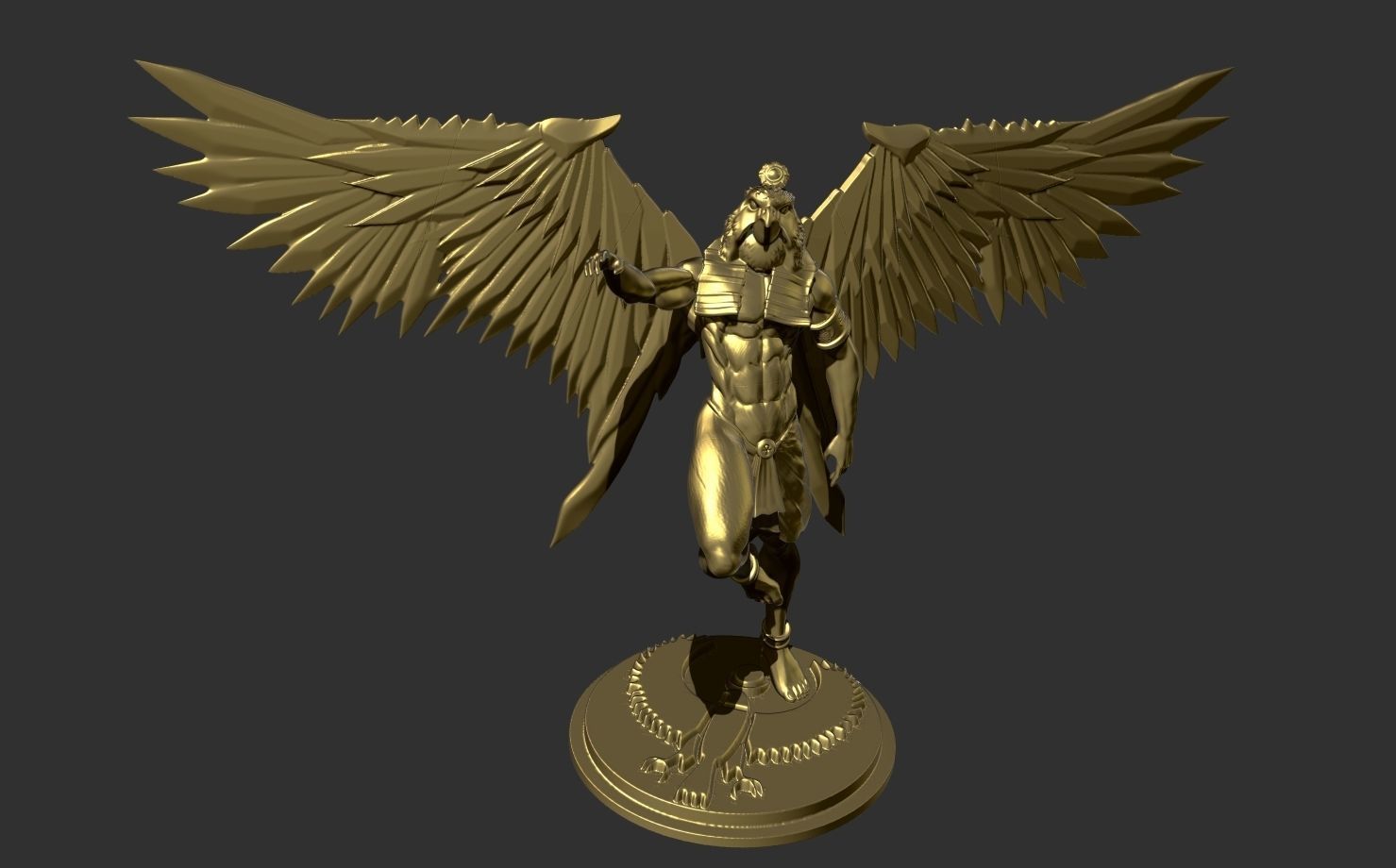 Egypt Gods Gor 3D model 3D printable | CGTrader