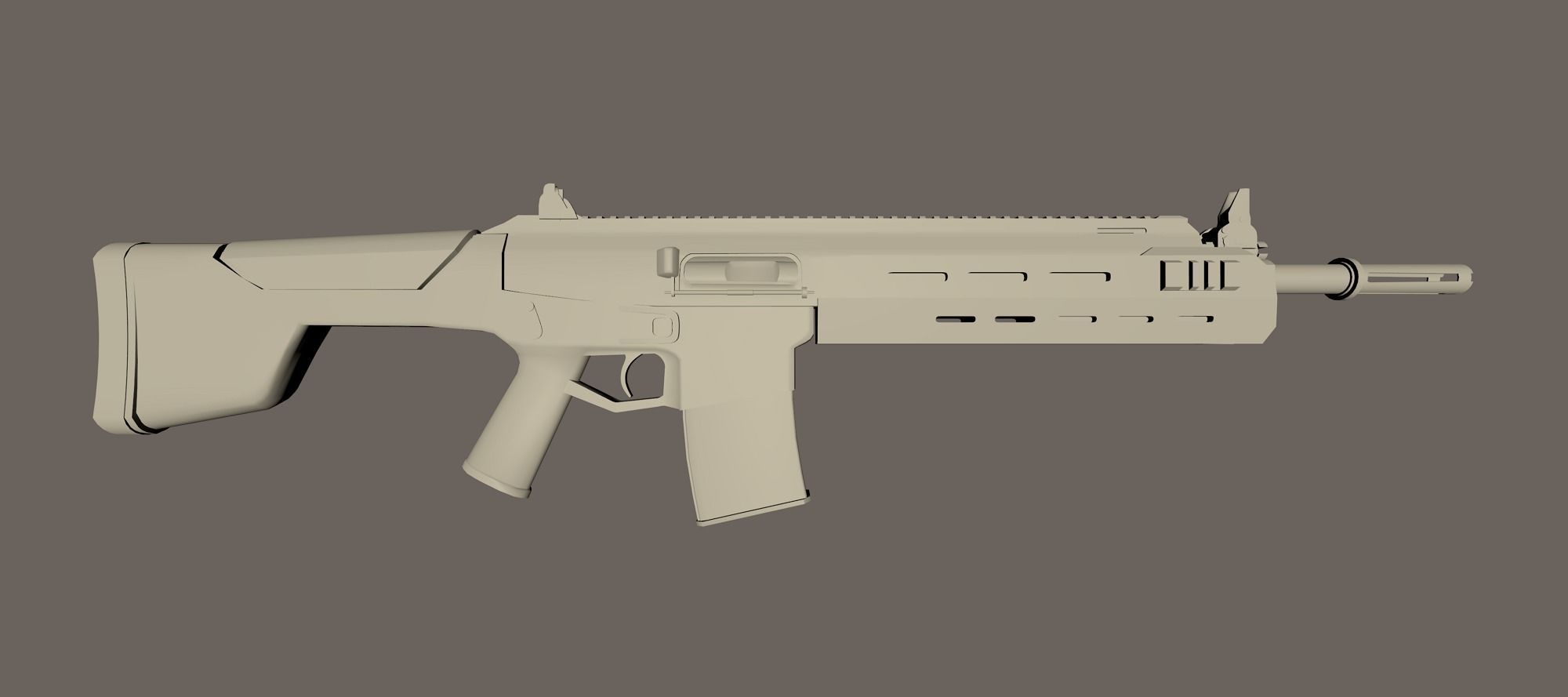 3D model Bushmaster ACR VR / AR / low-poly | CGTrader
