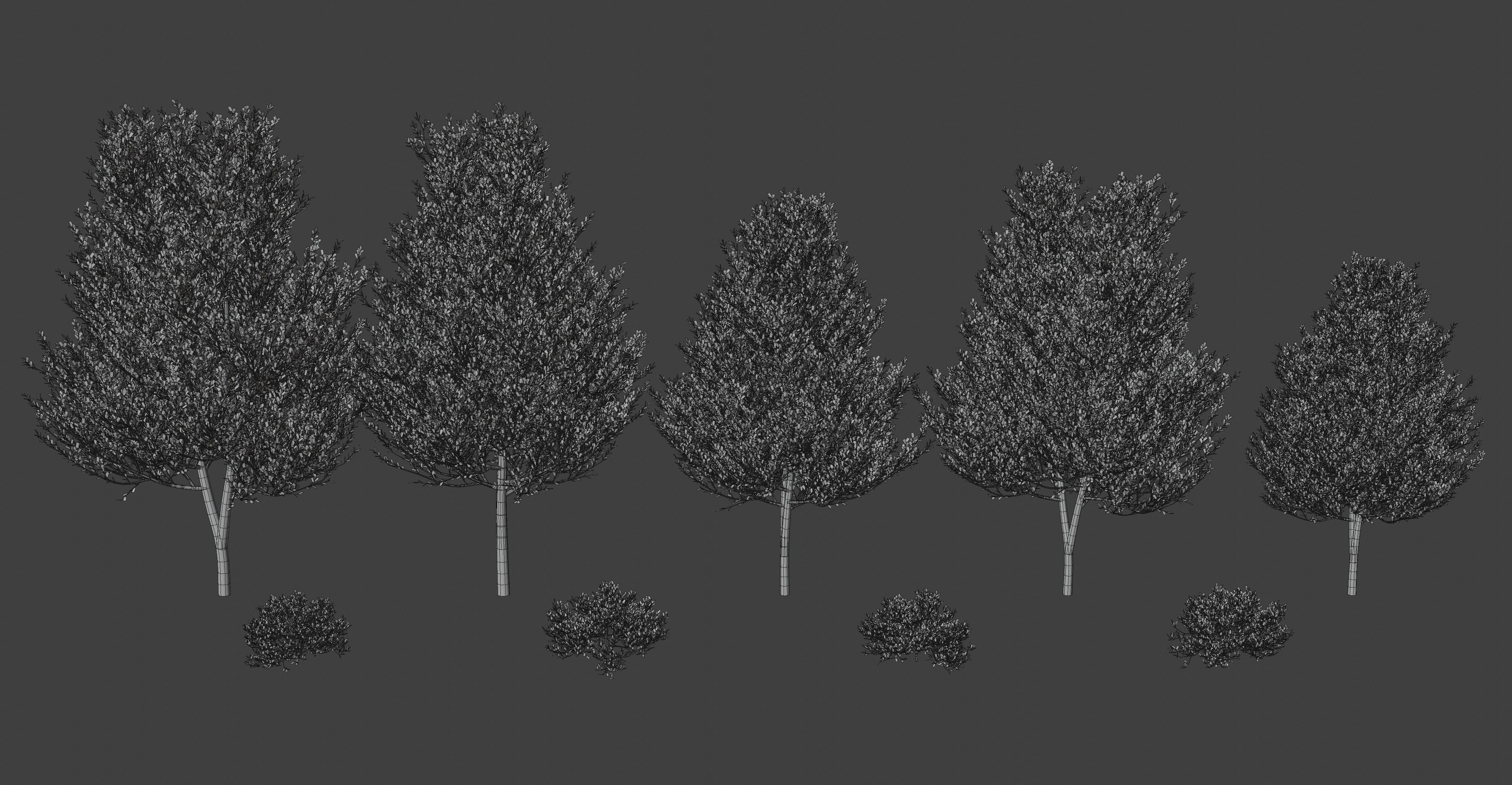 Generic Tree Pack 1 free 3D model | CGTrader