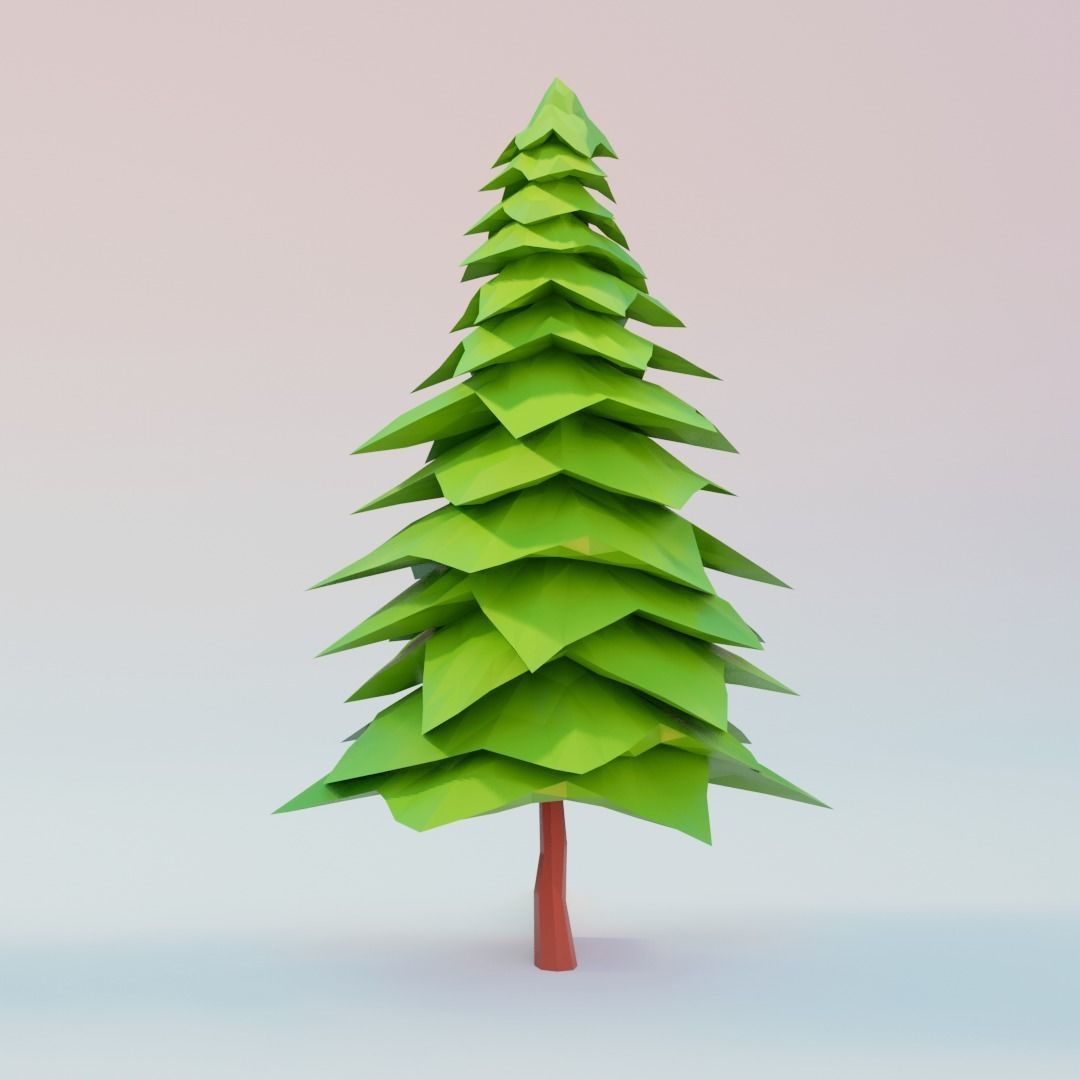 3D model Tree set VR / AR / low-poly | CGTrader