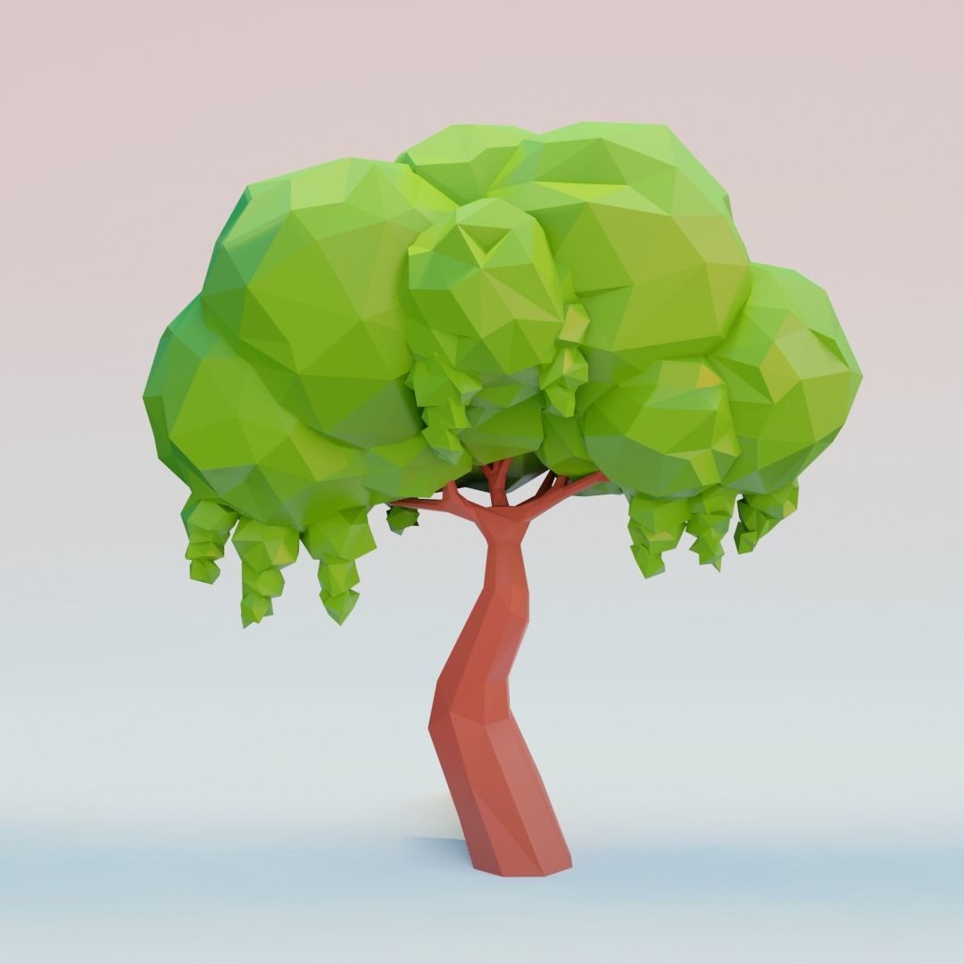 3D model Tree set VR / AR / low-poly | CGTrader