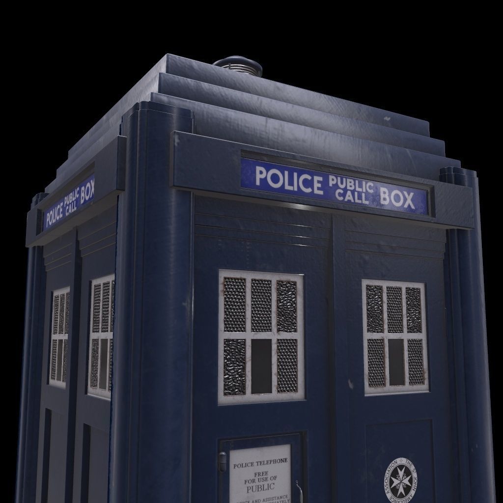 Mark 2 Metropolitan Police Box 3D model | CGTrader