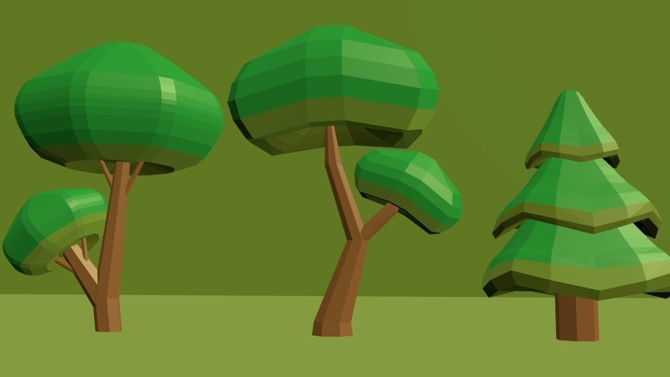 low polly Tree free VR / AR / low-poly 3D model | CGTrader