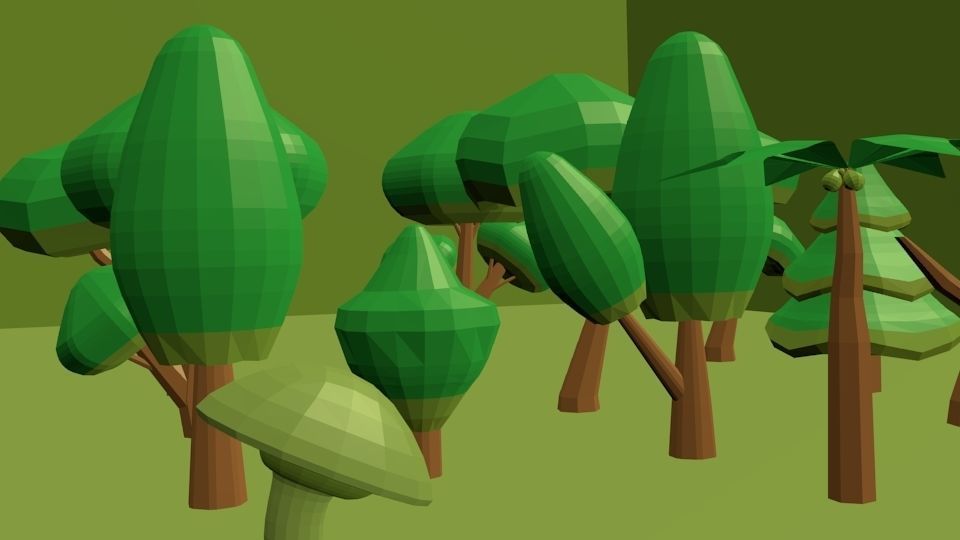 low polly Tree free VR / AR / low-poly 3D model | CGTrader