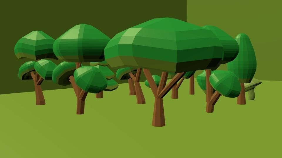 low polly Tree free VR / AR / low-poly 3D model | CGTrader