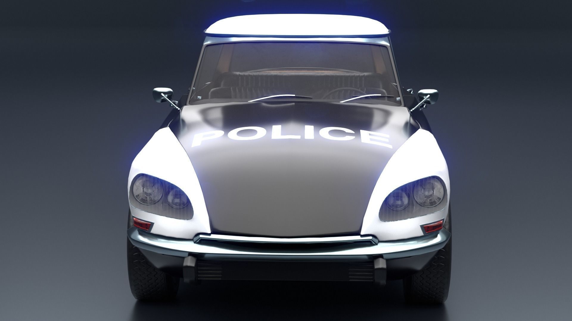 3D model Retro Vehicle - Citroen DS - VR / AR / low-poly animated ...