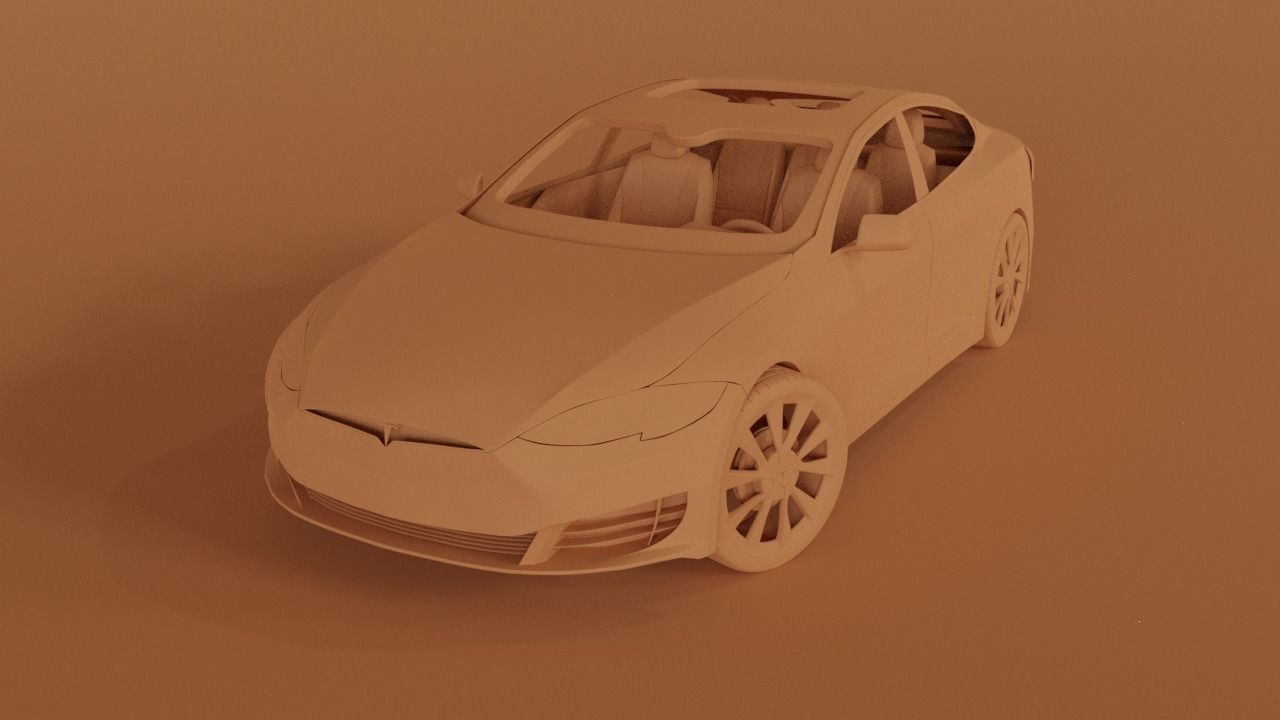 Tesla Model S All Colors High Quality free 3D model | CGTrader