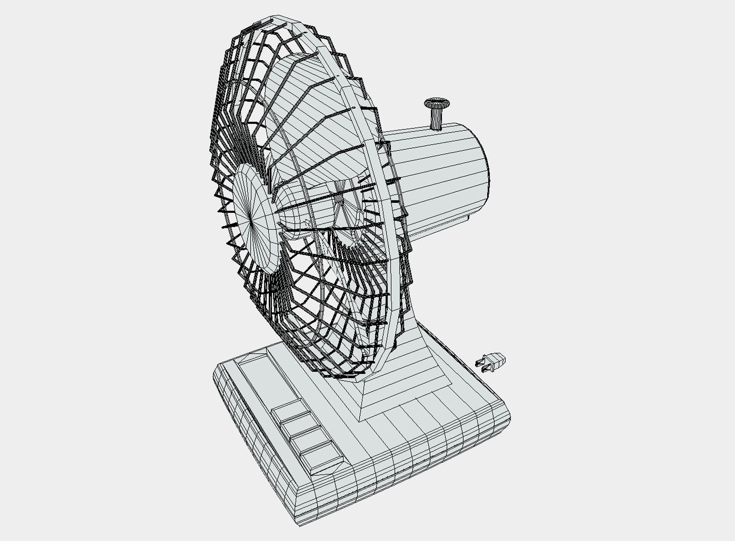 3D model Low Poly PBR Desk Fan VR / AR / low-poly | CGTrader