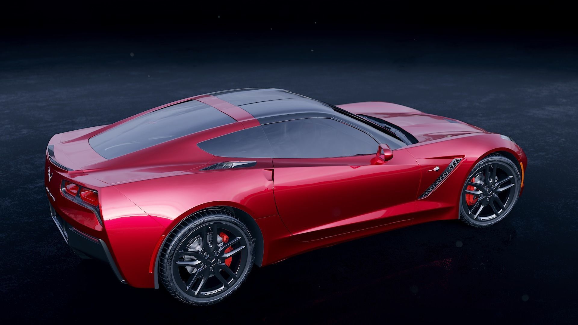 Car corvet 3D model | CGTrader