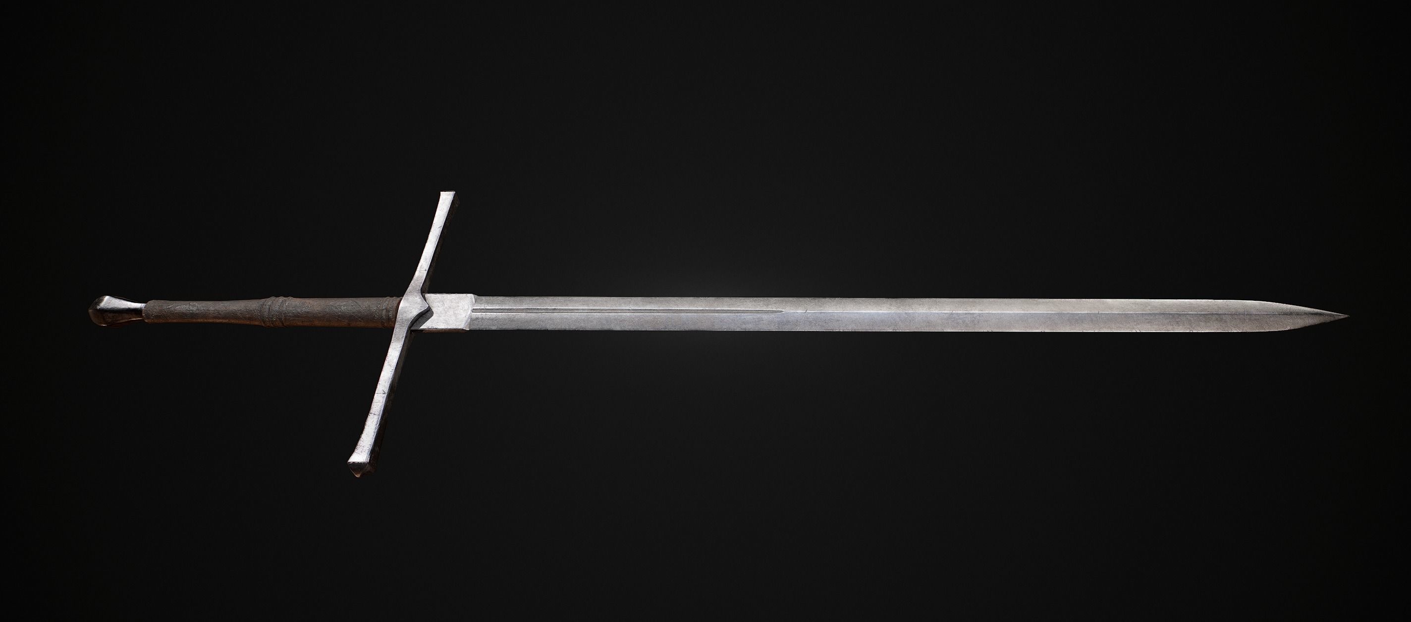 3D model PBR Realistic Medieval Greatsword -A VR / AR / low-poly | CGTrader