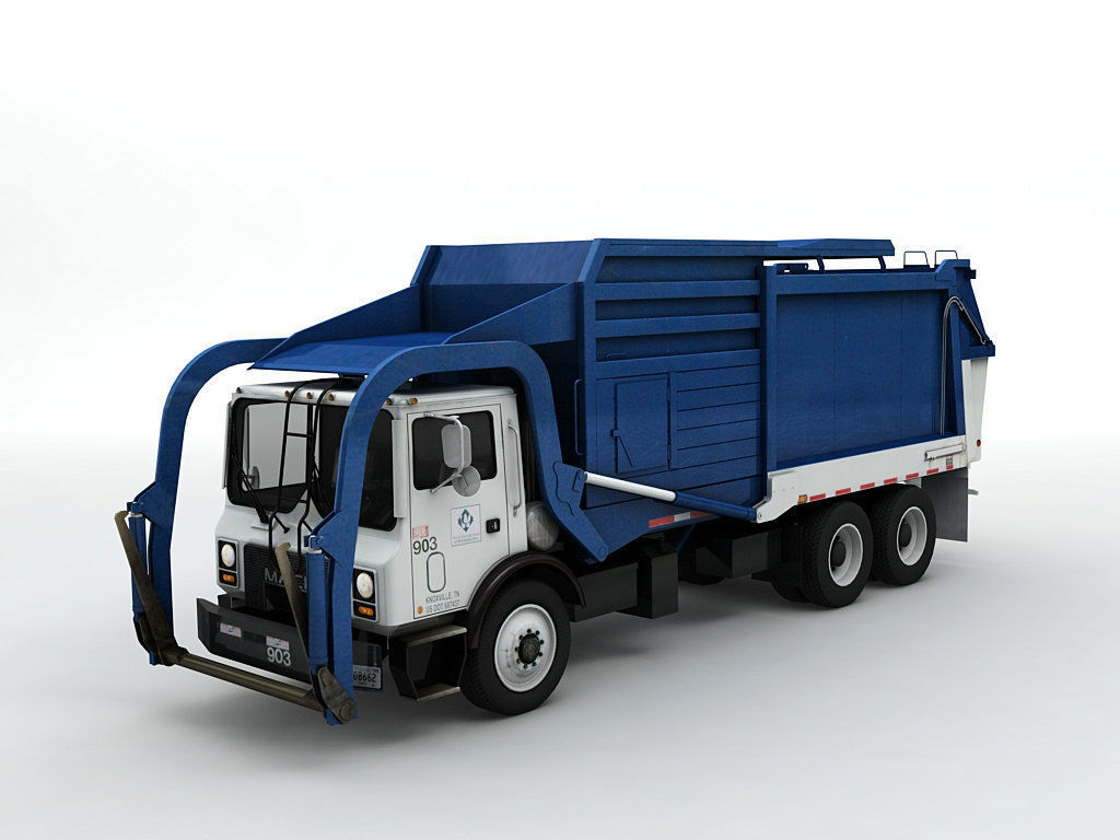 Garbage Collection Truck 3d Model Cgtrader