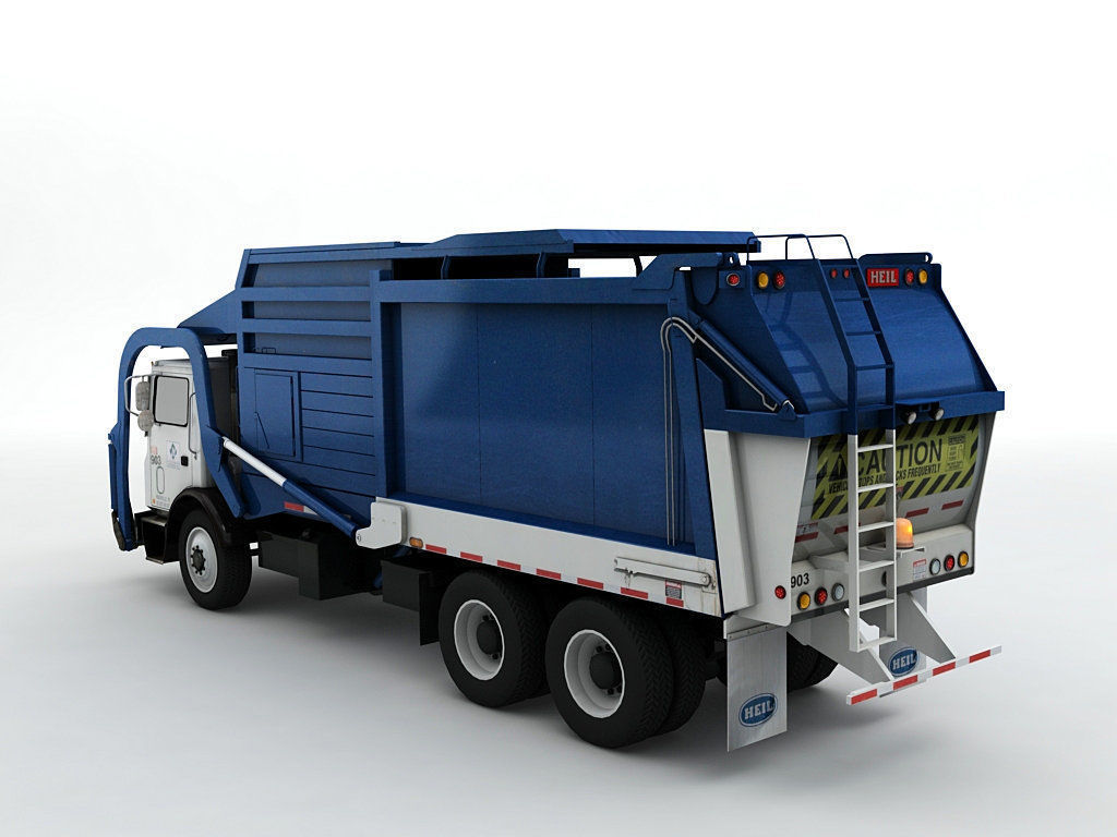 Garbage Collection Truck 3D model | CGTrader