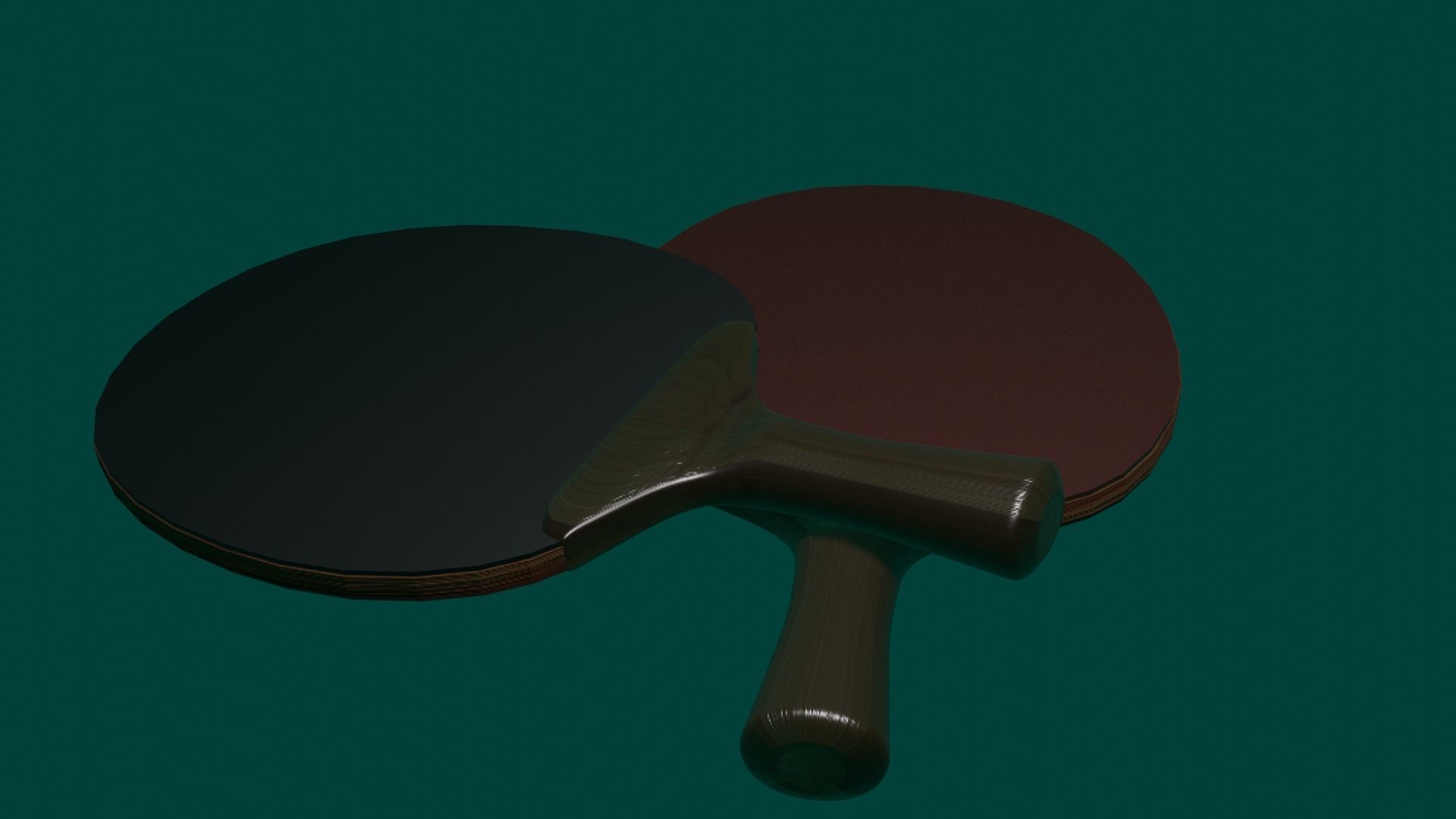 3D model Ping-pong racket VR / AR / low-poly | CGTrader