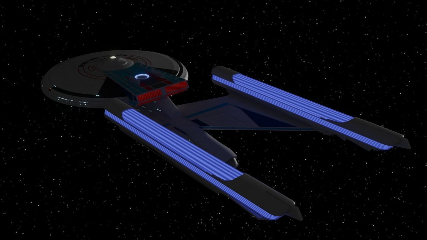 Lexington Class Command Cruiser free 3D model | CGTrader