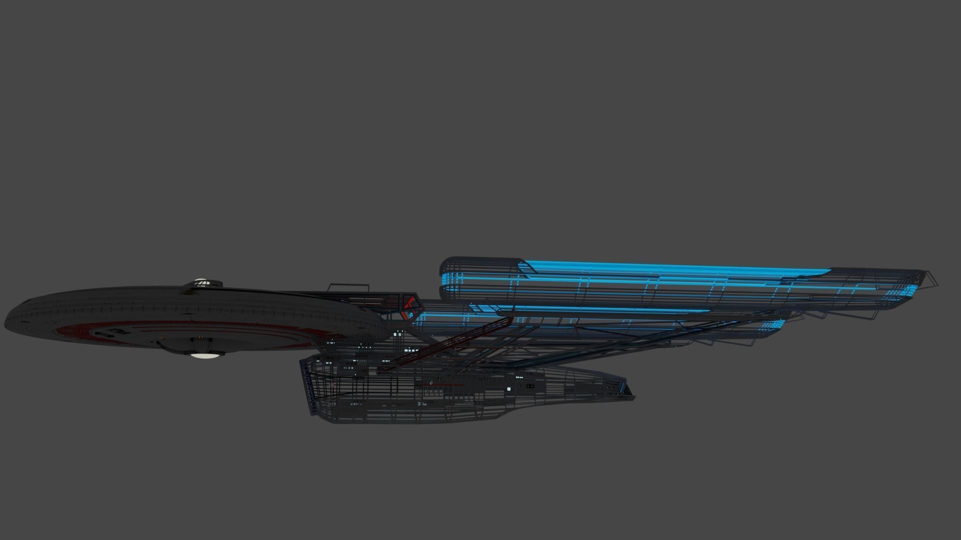 Lexington Class Command Cruiser free 3D model | CGTrader
