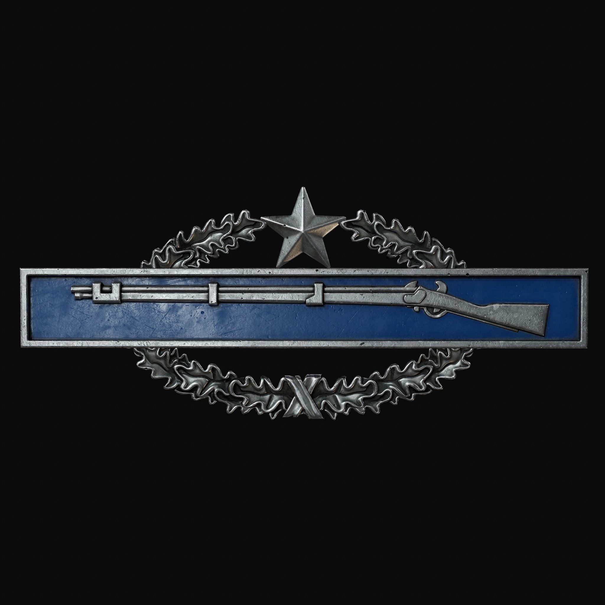 3D asset realtime Combat Infantryman Badge | CGTrader