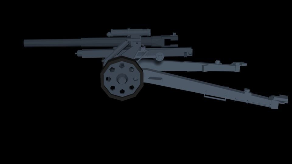 3D model SFH18 Cannon LowPoly isometric VR / AR / low-poly | CGTrader