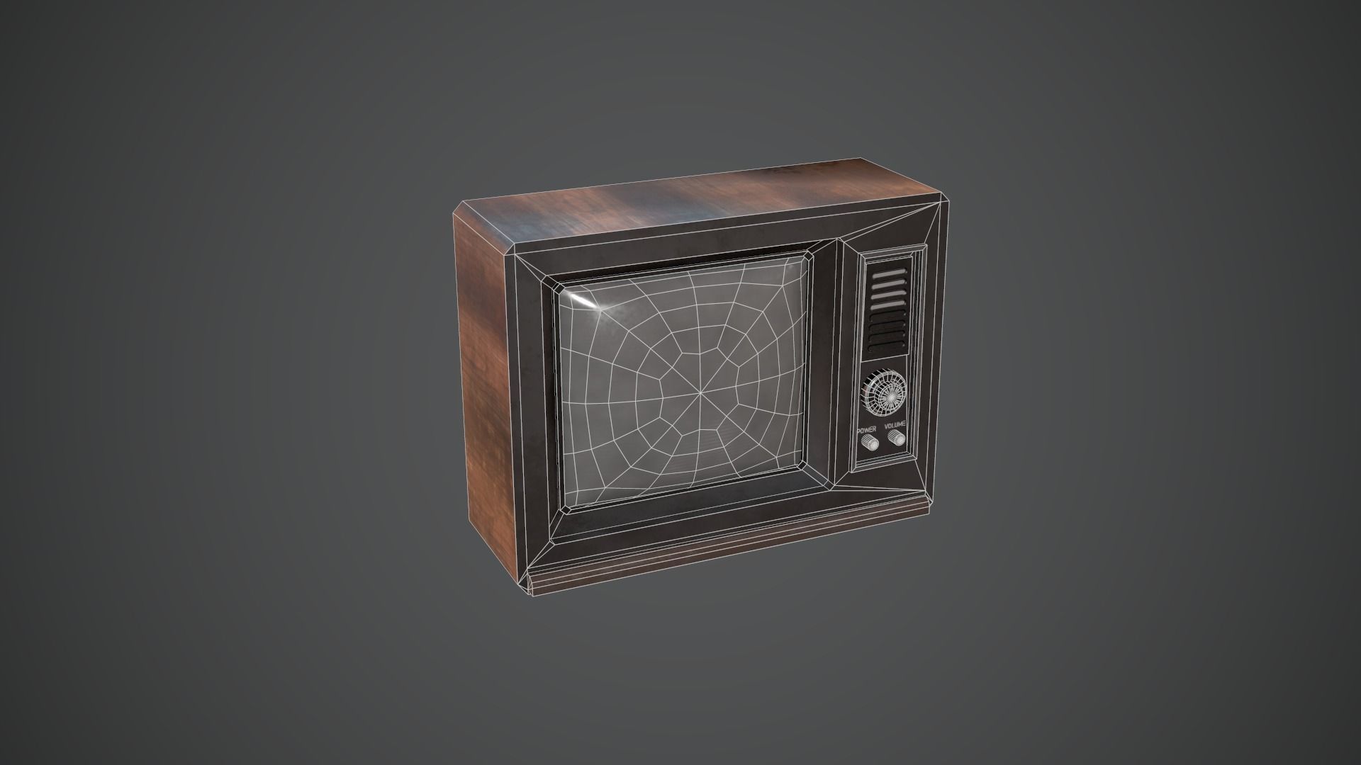 3D model TV Retro PBR LowPoly VR / AR / low-poly | CGTrader
