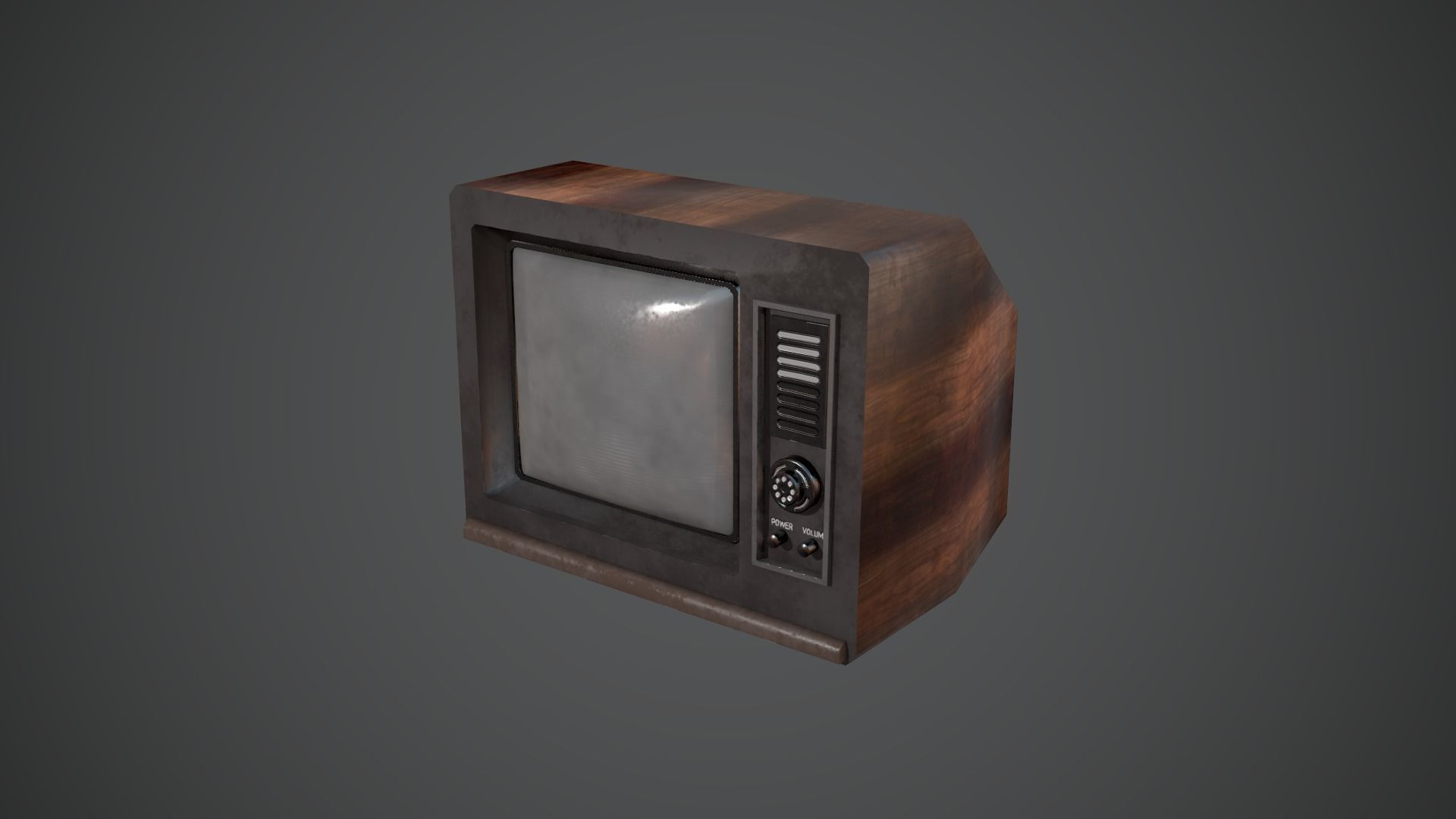 3D model TV Retro PBR LowPoly VR / AR / low-poly | CGTrader