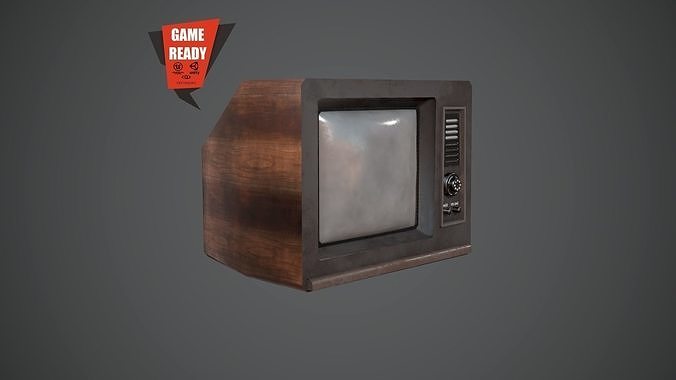 3D model TV Retro PBR LowPoly VR / AR / low-poly | CGTrader