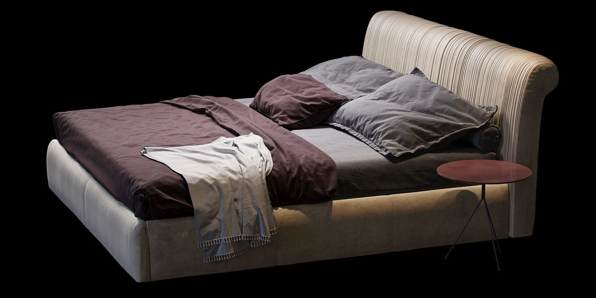 BAXTER Alfred special edition bed 3D model | CGTrader