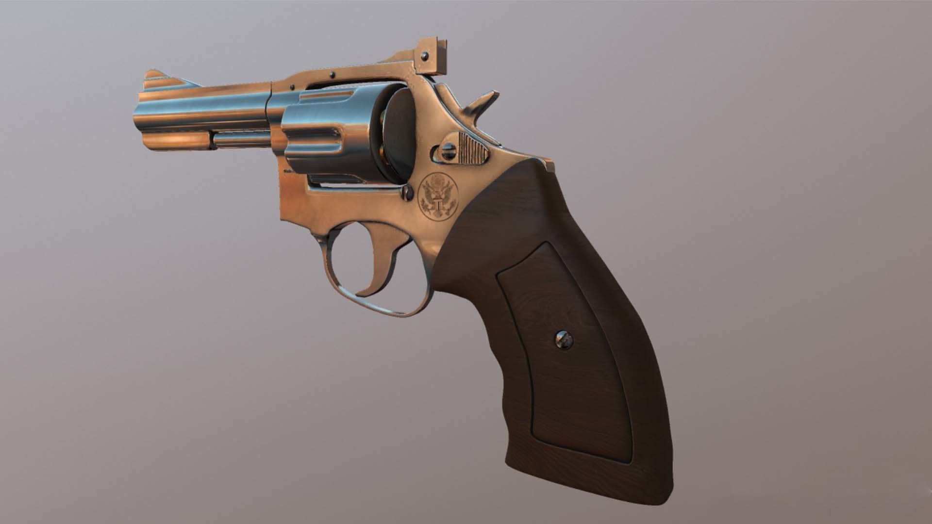 Revolver 3D model | CGTrader