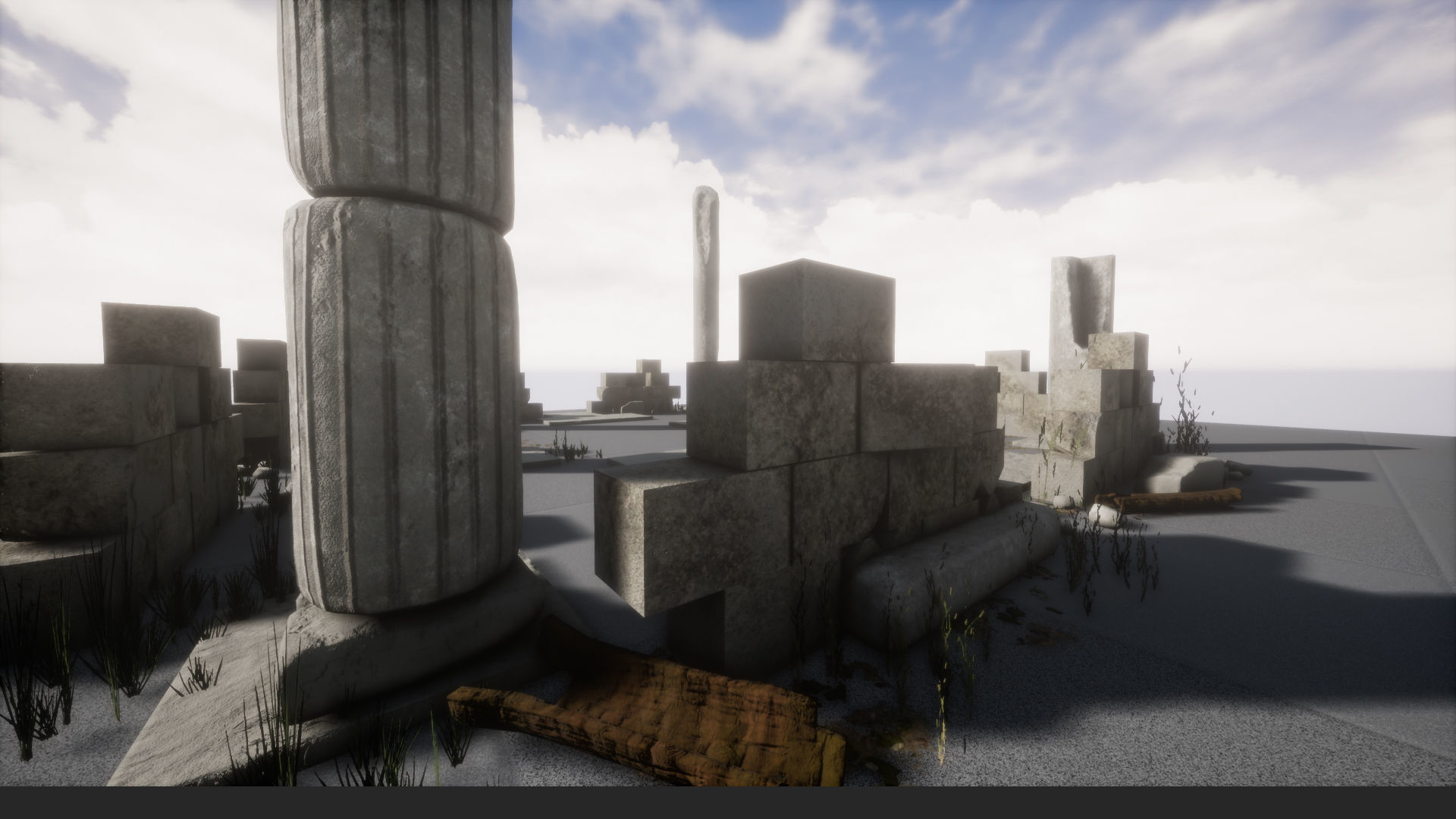 Ancient ruins props 3D model | CGTrader