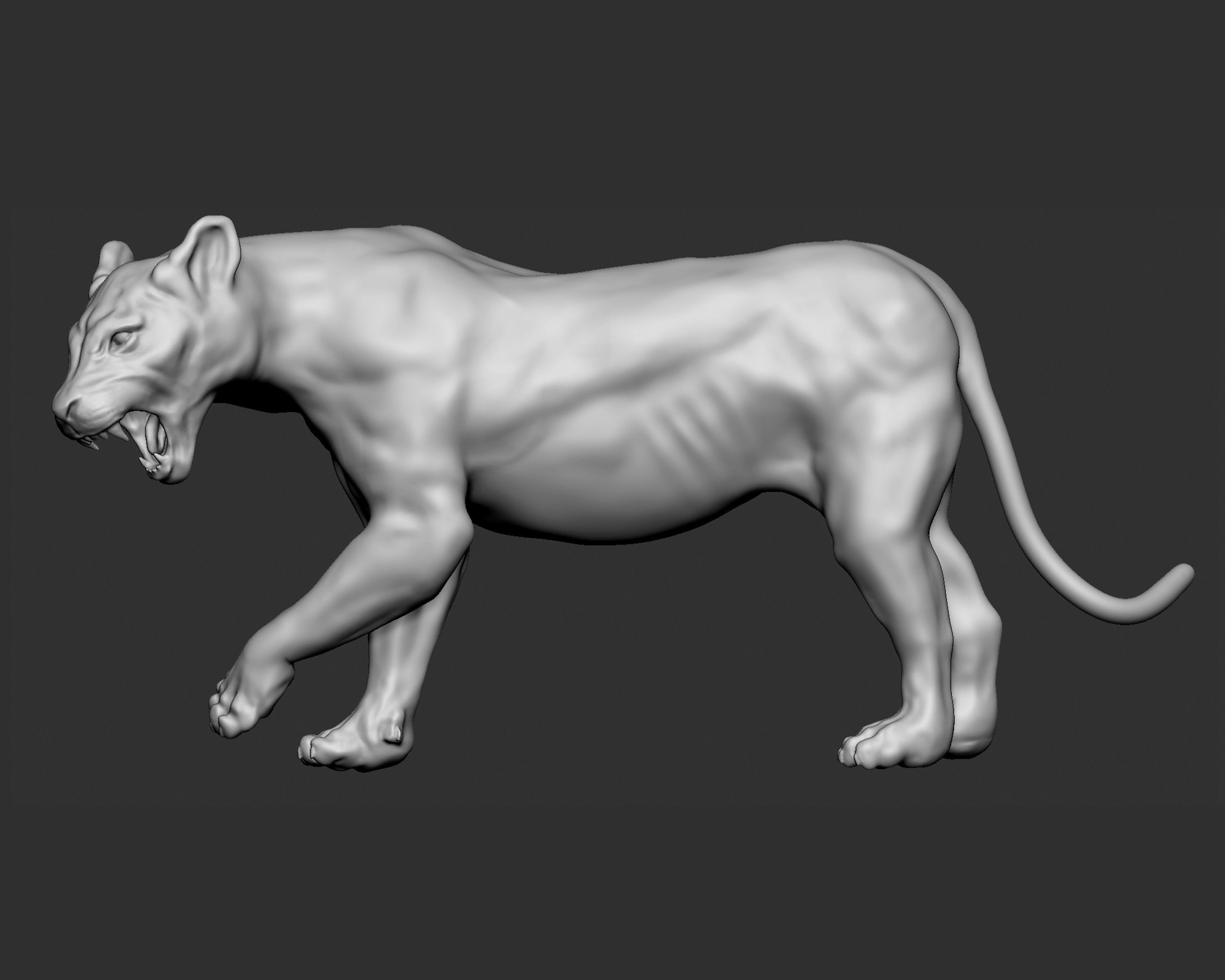 Lioness 3D Print Model 3D model 3D printable | CGTrader