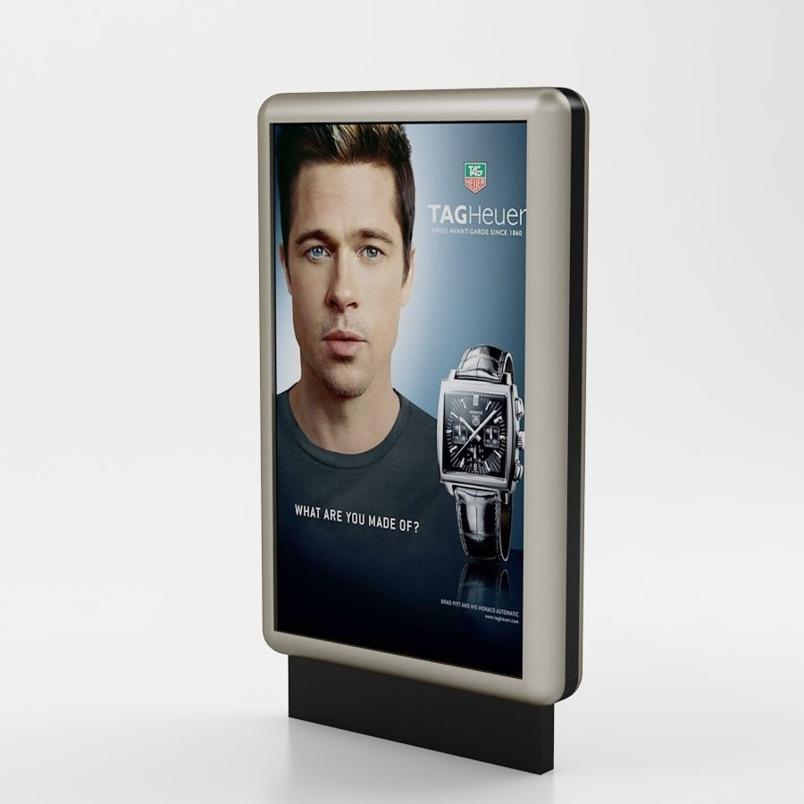 Advertising panel with 2 faces 01 3D model | CGTrader