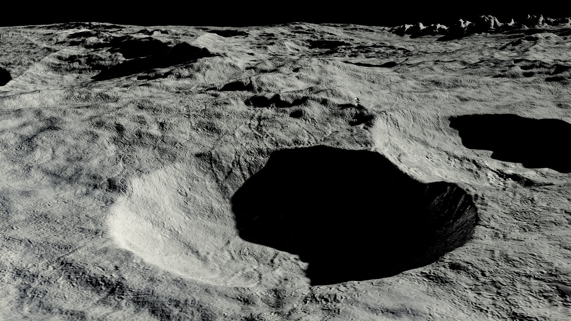 Moon surface 3D model | CGTrader