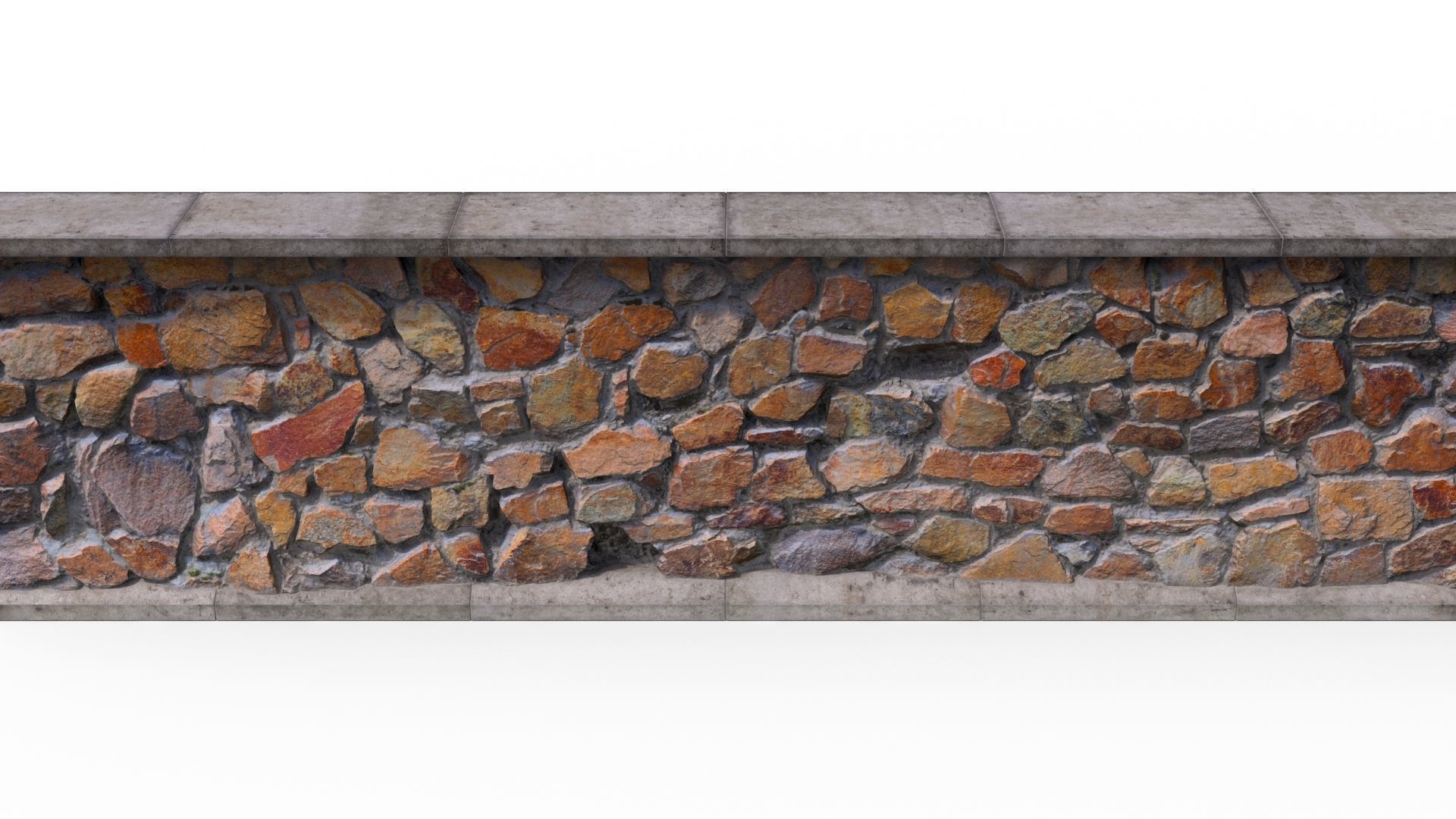 3D model Granite wall based-scan VR / AR / low-poly | CGTrader
