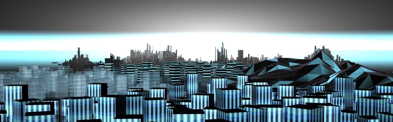 Detroit futuristic city with buildings 3D model | CGTrader